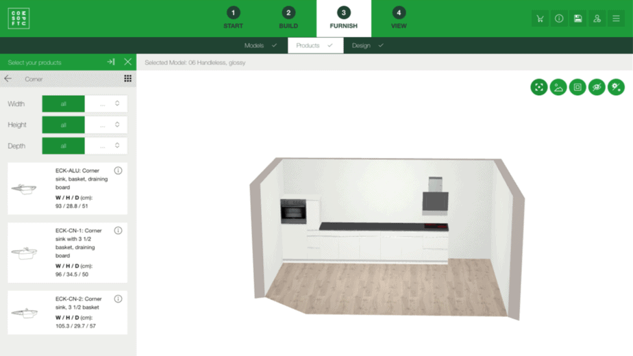 Kitchen 3D Planner | Create your kitchen | smarterBATHROOMS+